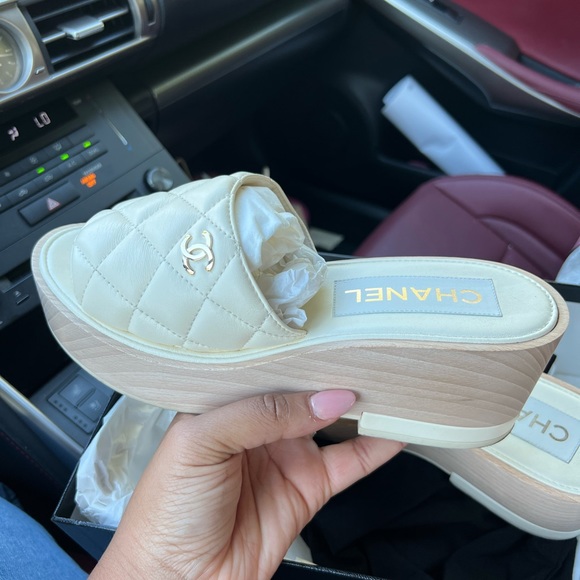 CHANEL | Shoes | Chanel Platform Slide | Poshmark